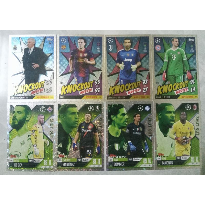 [ KNOCKOUT MASTER ] Thẻ cầu thủ bóng đá match attax 24/25 extra ...
