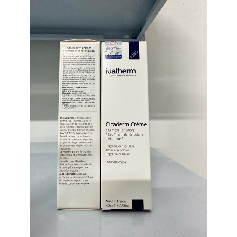 [cty- SẴN] Kem tái tạo và ngăn ngừa sẹo Ivatherm Cicaderm Cream 40ml ...