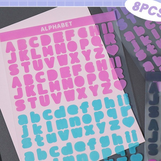 Sticker Magical Letters Bảng chữ cái (8 tờ) | Shopee Việt Nam