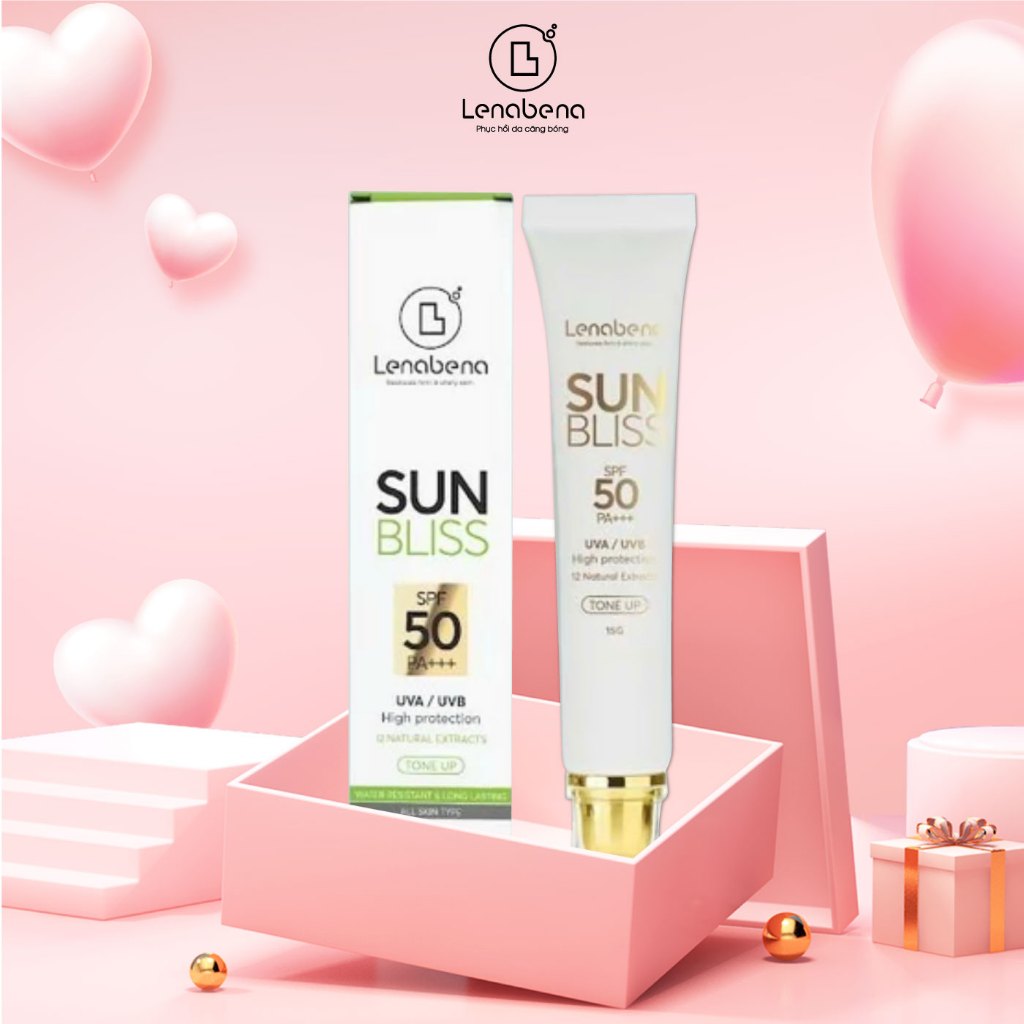 Kem chống nắng LENABENA SUN BLISS 15Gr Sen Women Skincare Sun Cream ...