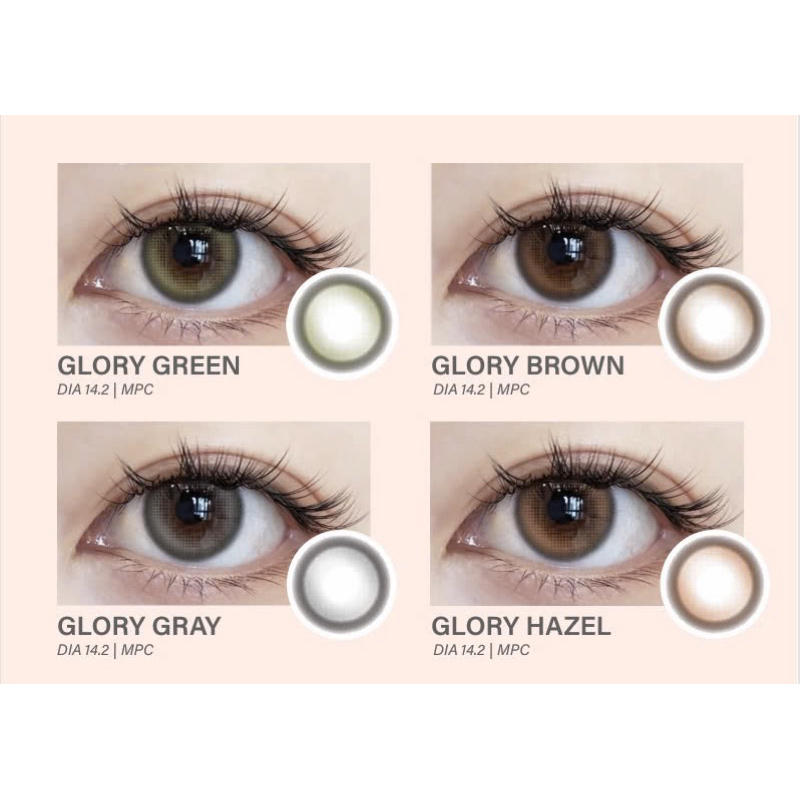 SLENS-3 THÁNG (1 CHIẾC) GLORY brown/green/gray/hazel MPC -Kính áp tròng Hàn quốc Seoullens ...