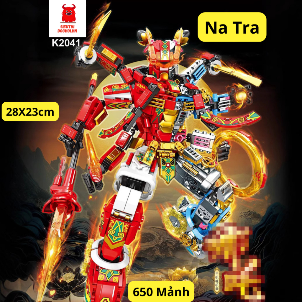 Đồ Chơi lắp ráp Mô hình Logo Na Tra Robot Mecha Chiến Thần 649PCS Mech ...