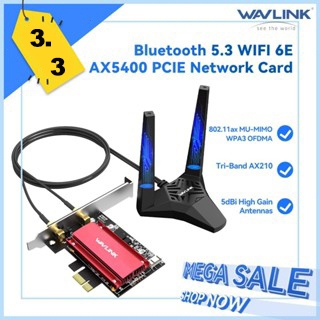 Wavlink 2023 New AX5400M WiFi 6E PCIe Network Card, Tri-Band AX210 ...