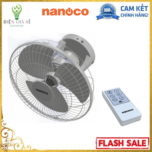 Quạt Đảo Trần (NOF1651RC) 47W, Có Remot, Chính Hãng Nanoco | Shopee ...
