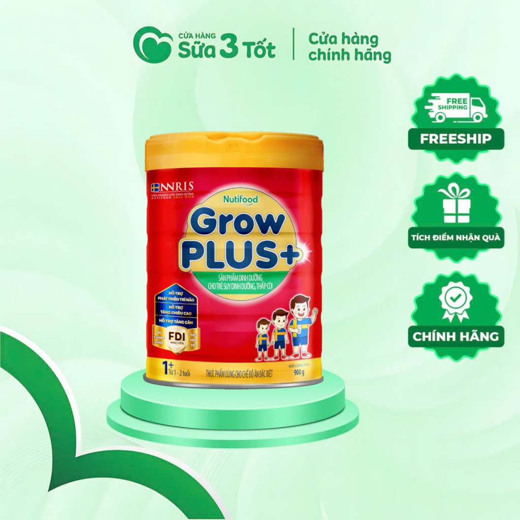 Sữa Bột Nutifood Grow Plus+ Đỏ Dành Cho Trẻ Từ 1 Tuổi (Lon 900G ...