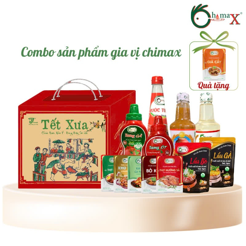 Combo gia vị chimax bò kho, kho thịt, thịt kho tàu, gà nướng, thịt ...