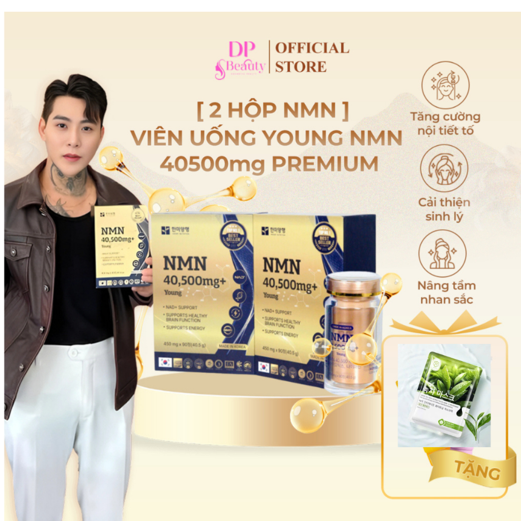 Viên Uống YOUNG NMN 40500mg PREMIUM Trẻ Hóa Làn Da Căng Bóng Hồng Hào Hộp 90 Viên | Shopee Việt Nam