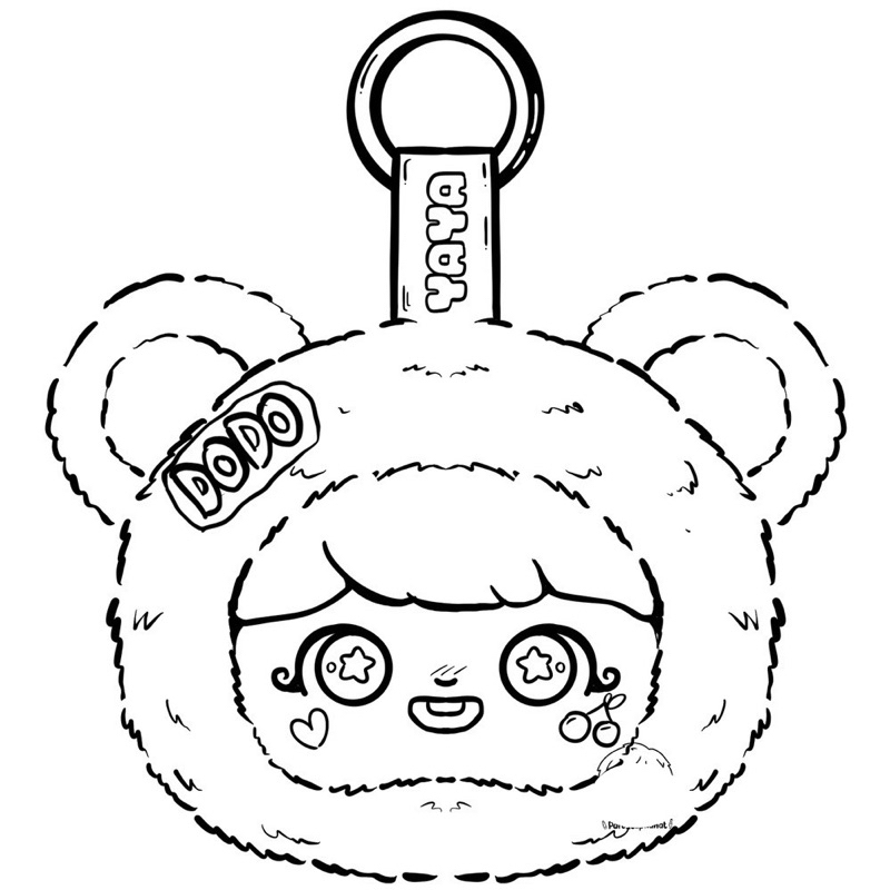 Baby three Migo Yaya mini (giấy dày 180gsm) - Set 9 tranh tô màu A4 A5 ...