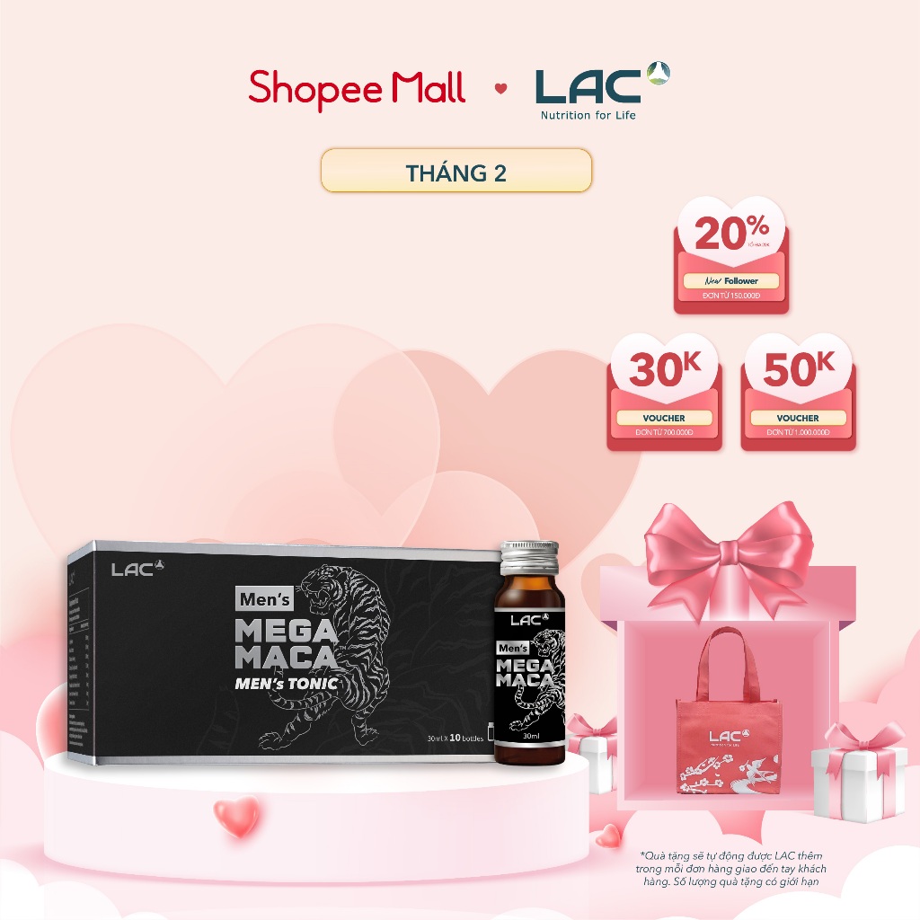 NƯỚC UỐNG TĂNG CƯỜNG SỨC KHỎE, SINH LỰC VÀ THỂ TRẠNG DÀNH CHO NAM GIỚI LAC MEN'S MEGA MACA (30ML ...