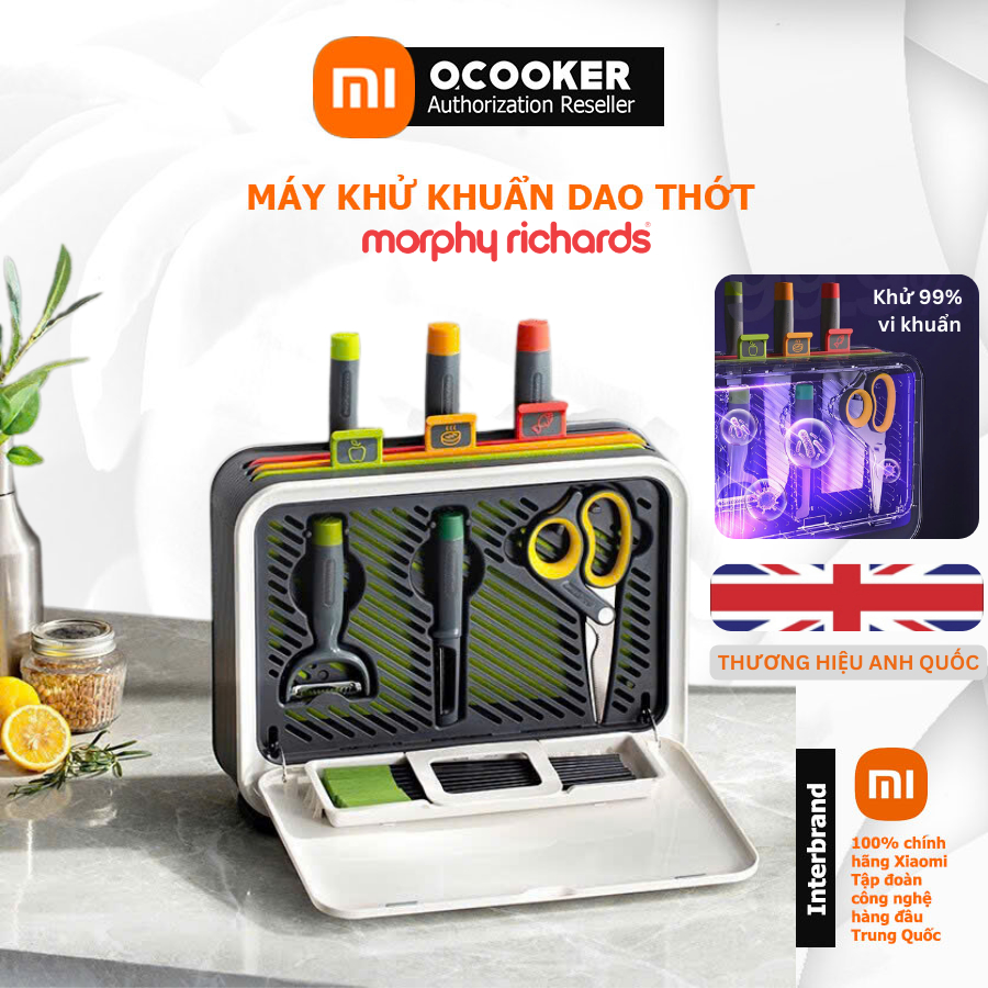 Máy khử khuẩn dao thớt Morphy Richards và sấy khô 70°C bộ khử khuẩn sâu ...