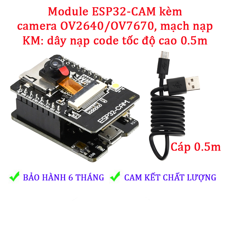 Module thu phát wifi camera ESP32-CAM tích hợp wifi, camera và bluetooth 4 | Shopee Việt Nam