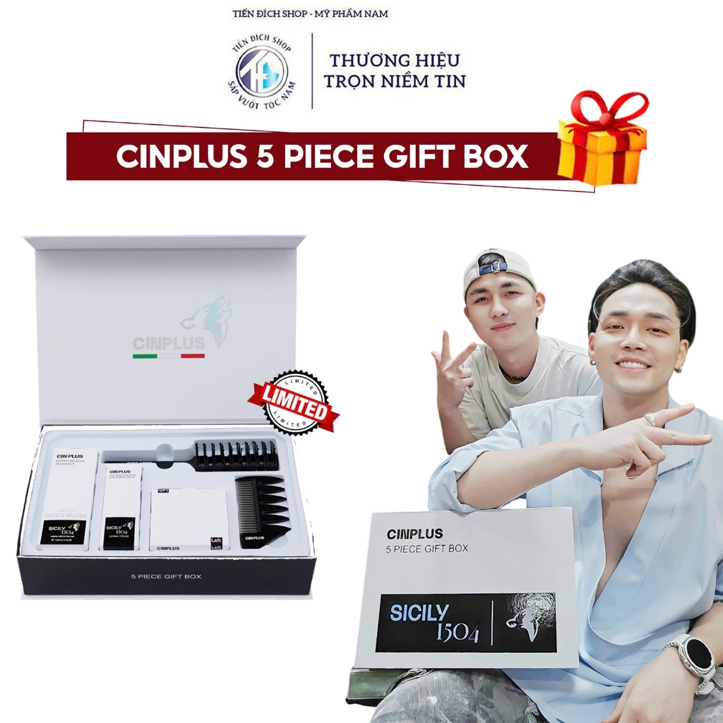 GIFT BOX CINPLUS Bản giới hạn 2025 - Sáp vuốt tóc nam Cin Plus Clay Wax ...