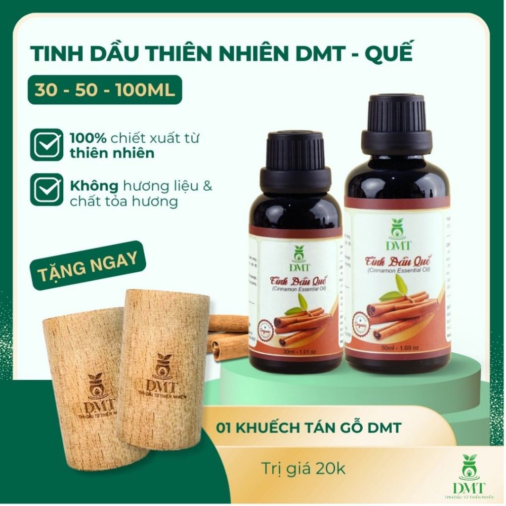 Tinh dầu thơm phòng Quế DMT nguyên chất, thiên nhiên, xông phòng, thơm nhà, thơm xe -30ml/50ml ...