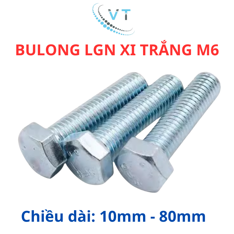 Combo Bulong M6 nhìu size( bịch 50 con + tán) mạ kẽm | Shopee Việt Nam