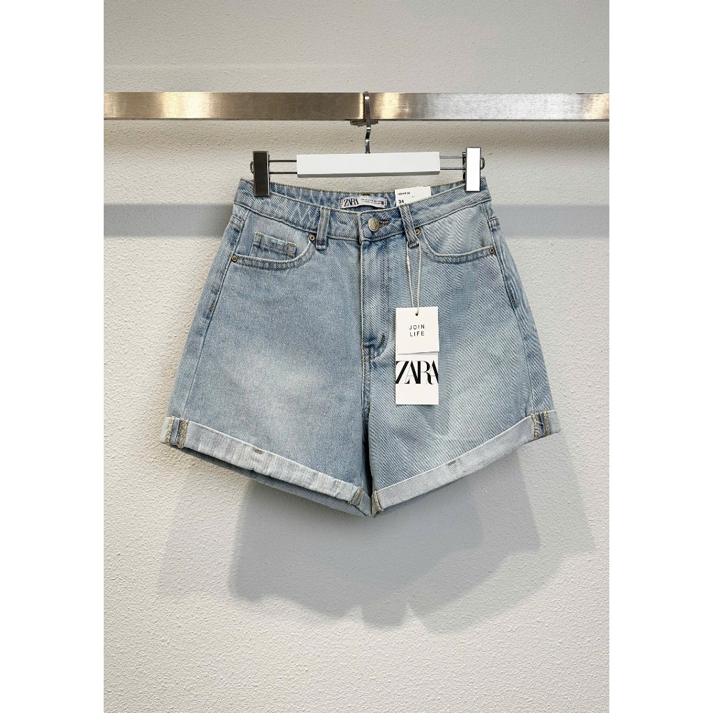 Quần short jean Z/R gấp lai dư xịn | Shopee Việt Nam