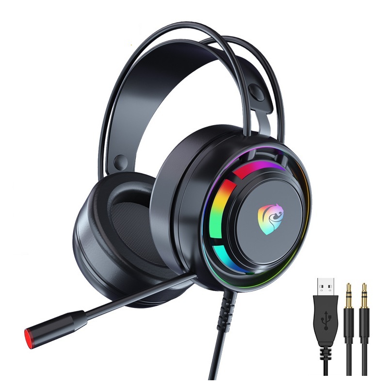 Tai Nghe PSH300 Led RGB Gaming Headset jack 3.5 + USB tiện lợi cho máy tính laptop | Shopee Việt Nam