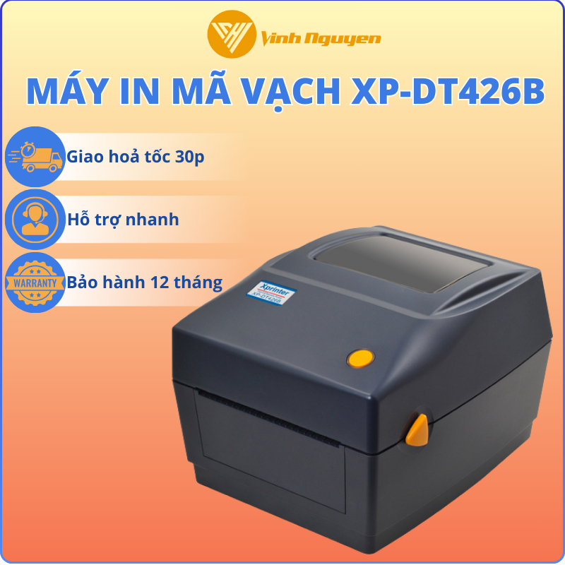 Máy in mã vạch A6 XP-DT426B cổng USB - in NHIỆT COD tem nhãn, in đơn ...