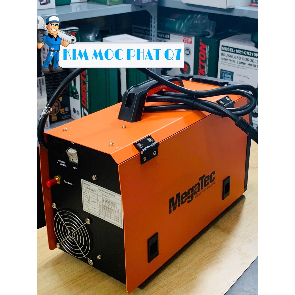 Máy hàn MIG cuộn 5kg (không cần khí + có khí ) 3 chức năng MegaTec - MIG250E (hàn được nơi điện ...