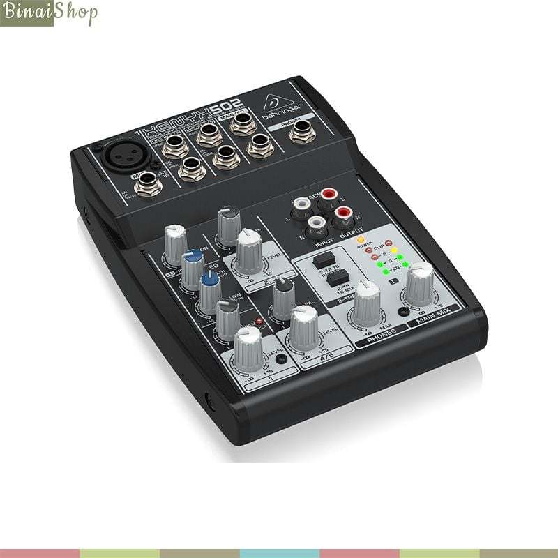 Behringer XENYX Q502 / Q502S - Mixer Analog 5 Cổng Tích Hợp USB Và XLR ...