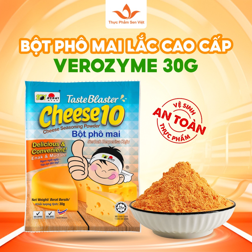 Bột phô mai lắc Verozyme 30gr thơm lừng, bùng vị, chính hãng từ ...