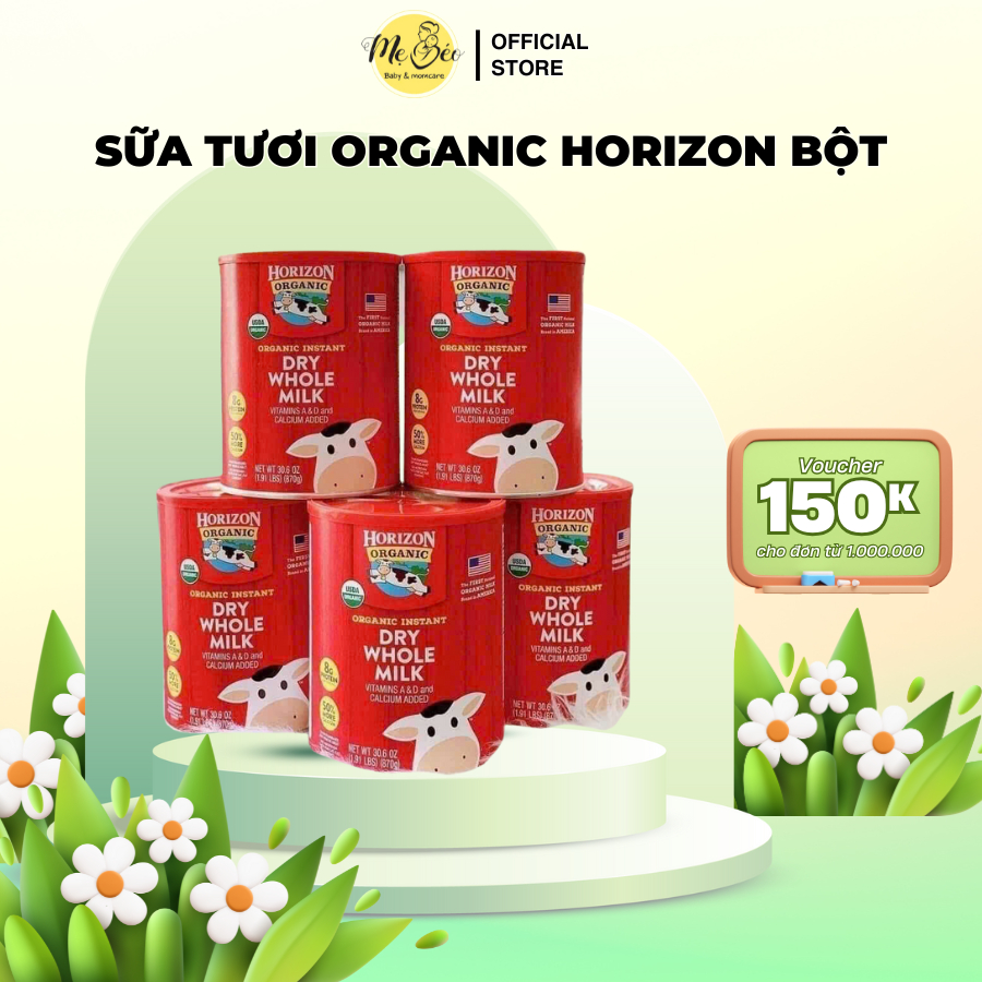 Sữa tươi nguyên kem dạng bột HORIZON ORGANIC DRY WHOLE MILK 870g- Mỹ ...