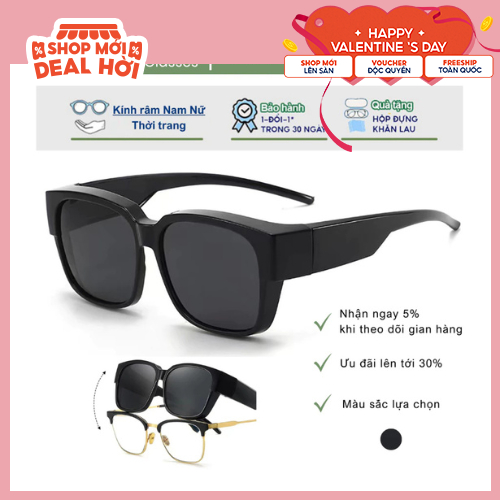 Kính râm đeo lồng bên trên kính cận tiện dụng cho người bị cận thị tác dụng chống tia UV cao ...