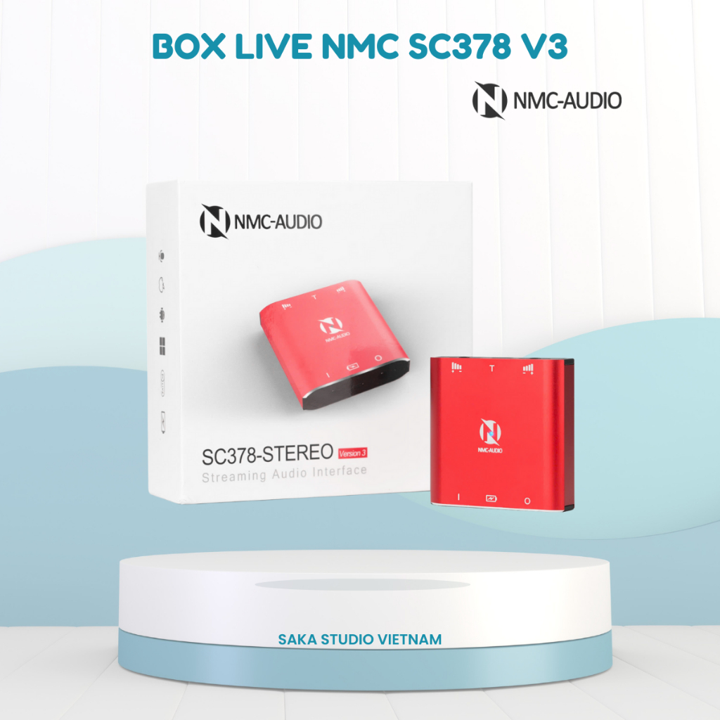 Box livestream NMC SC378 V3 - Stereo 24bit/192Khz, PK 2 chiều, vừa sạc ...