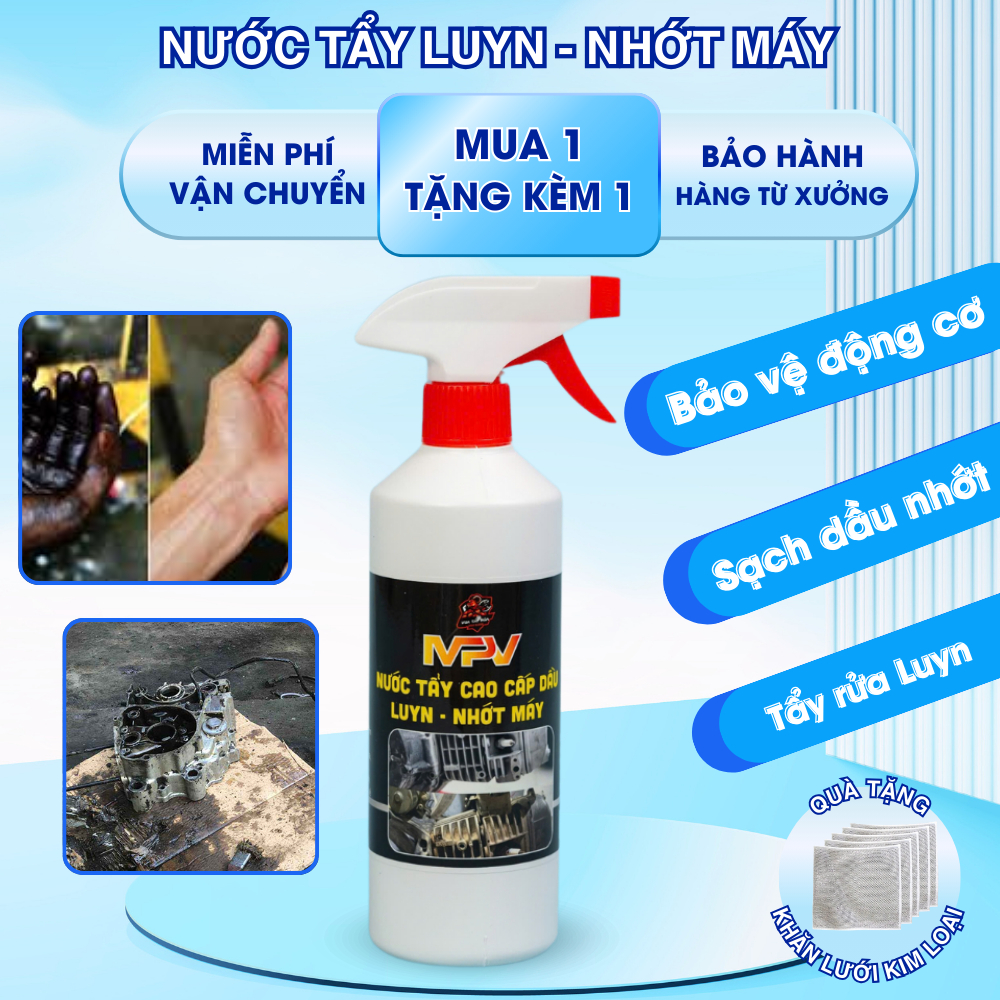 Tẩy rửa lốc máy xe MPV CLEAN 500ml, làm sạch cặn bẩn, tẩy dầu nhớt máy bảo vệ động cơ | Shopee ...