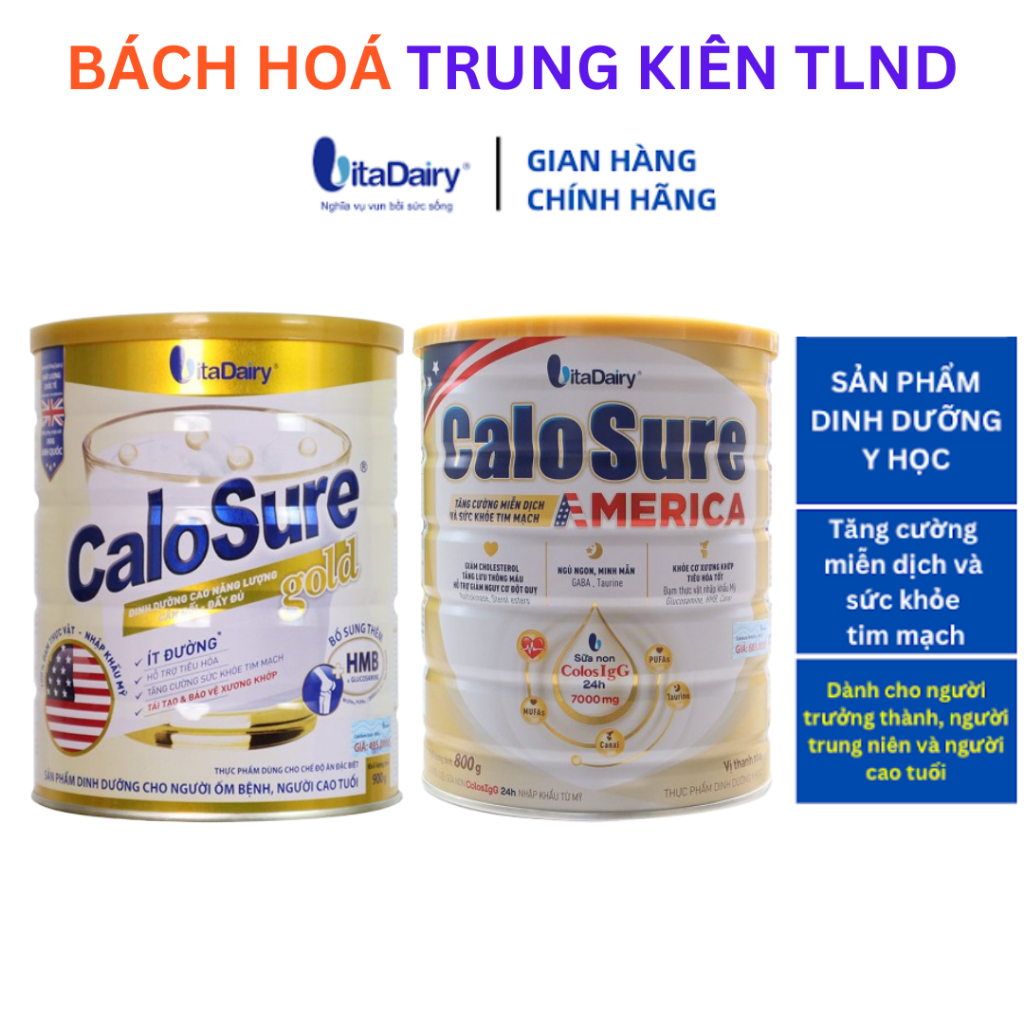 [CHÍNH HÃNG] Sữa bột Calosure/ calosure gold/calosure america lon 400 ...