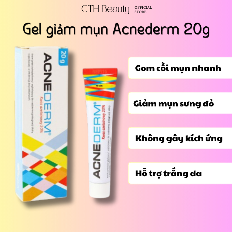 Kem giảm mụn Acnederm Azelaic Aicd 20% làm trắng da 20g | Shopee Việt Nam