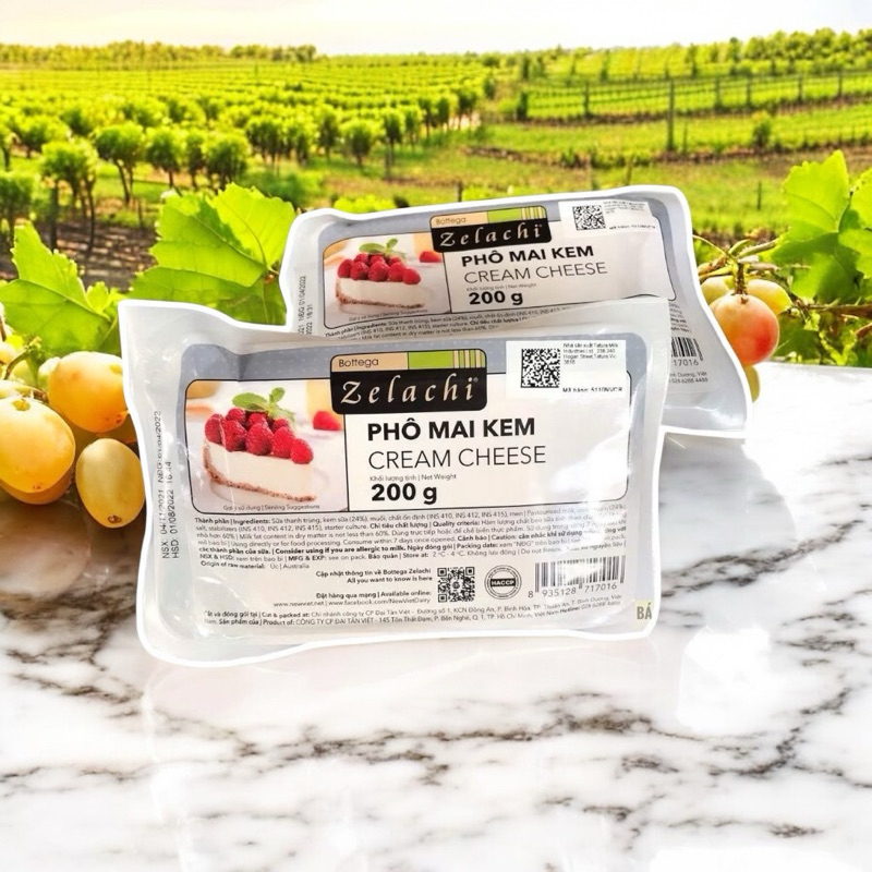 Phô mai kem Zelachi 200g (Cream cheese) dùng làm bánh - DL06 | Shopee ...
