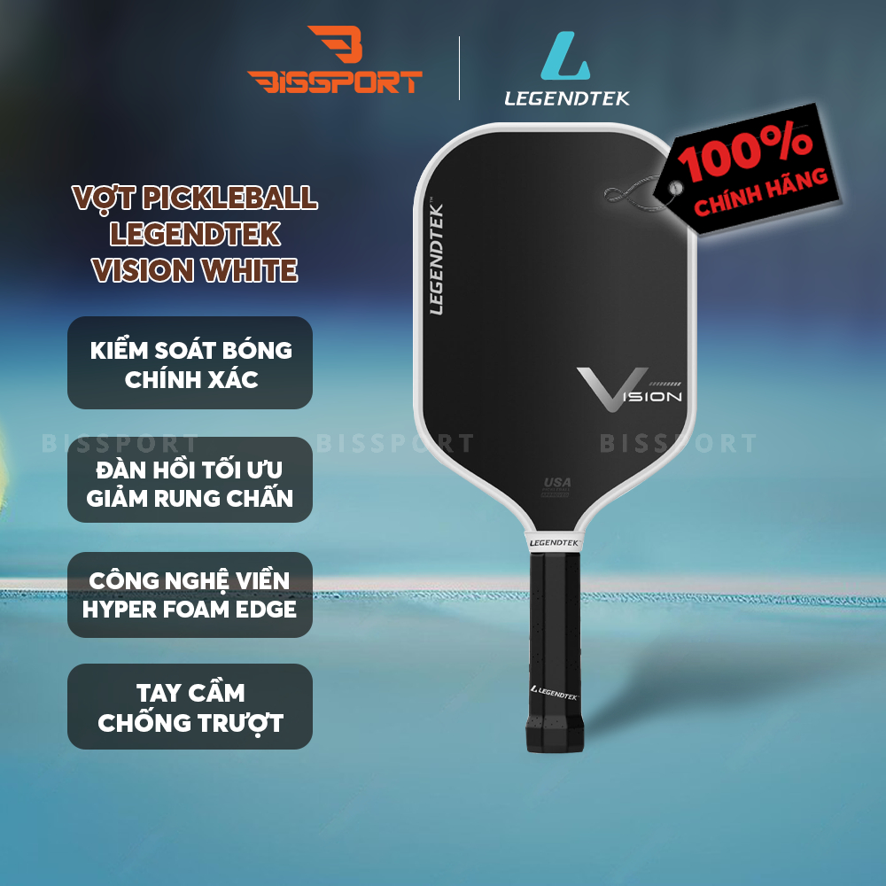 Vợt Pickleball Legendtek Vision White Chính Hãng – Kiểm Soát Bóng Chính ...