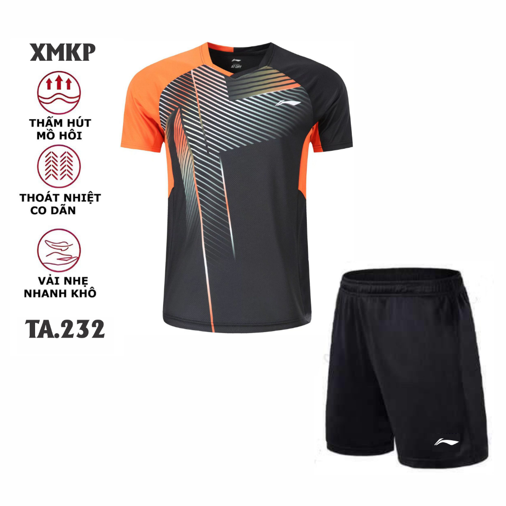 Áo Cầu lông, Pickleball, Bóng chuyền, Bóng bàn, Chơi Thể dục co giãn, thoáng khí, đủ size (New ...