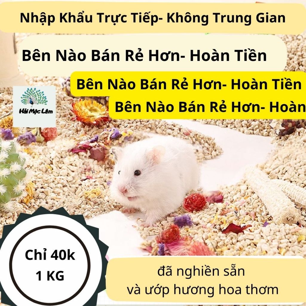 Cùi bắp lót chuồng hamster 0,5 kg đã trộn men vi sinh, ướp hương hoa ...