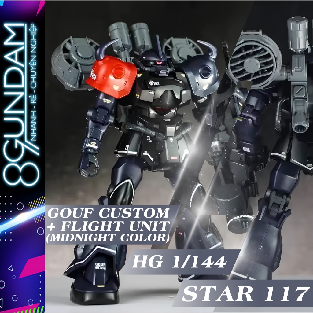 [CÓ SẴN] Mô Hình Lắp Ráp HG Star 117 MS-07B-3 Gouf Custom + Flight Unit ...