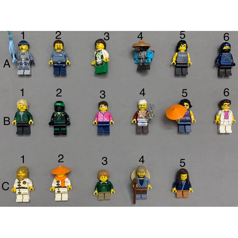 lego minifigures nhân vật ninjago trong bộ thành phố ninjago city 70620 ...