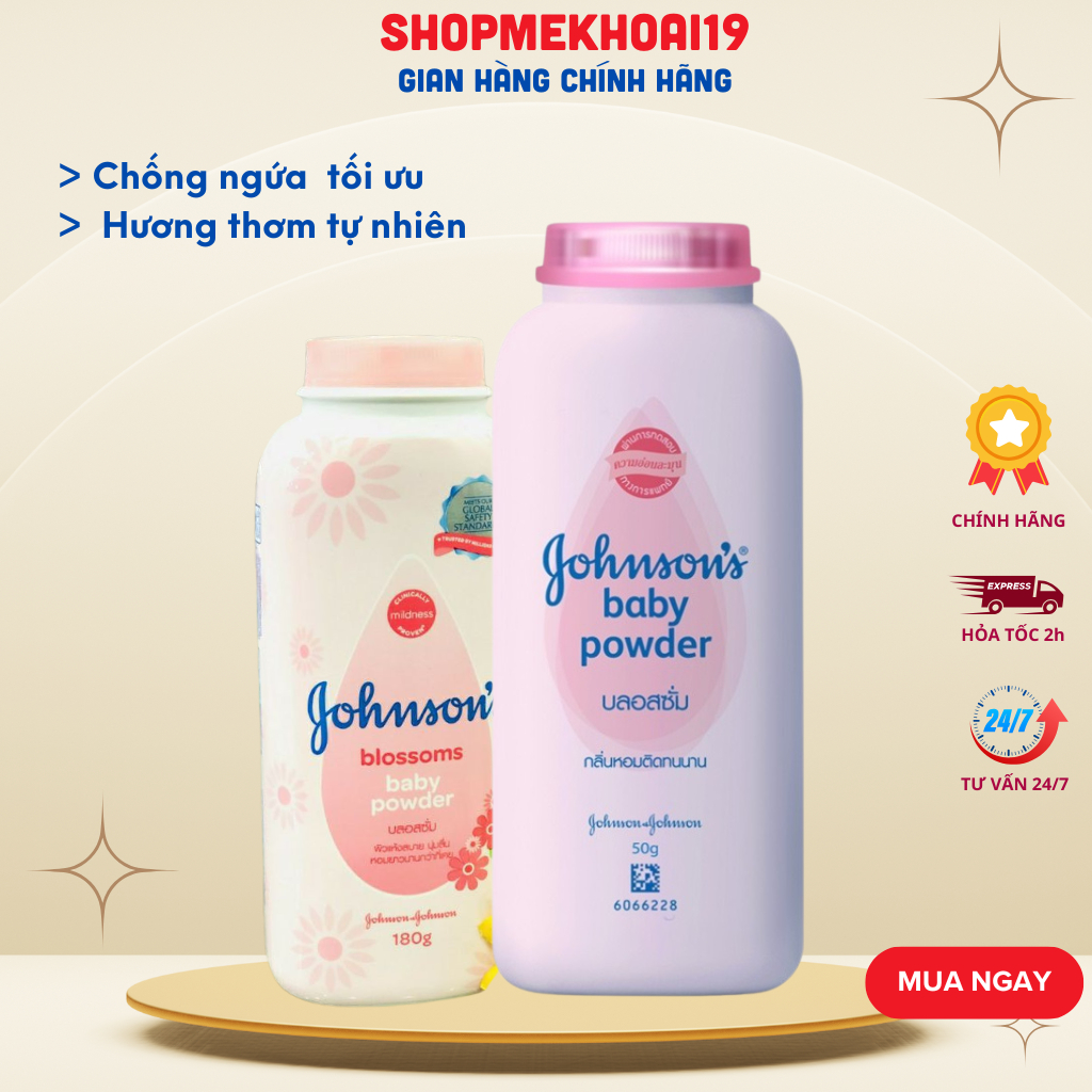 Phấn thơm em bé Johnson's Baby hương hoa 180g - 380g - Phấn rôm cho bé sơ sinh | Shopee Việt Nam