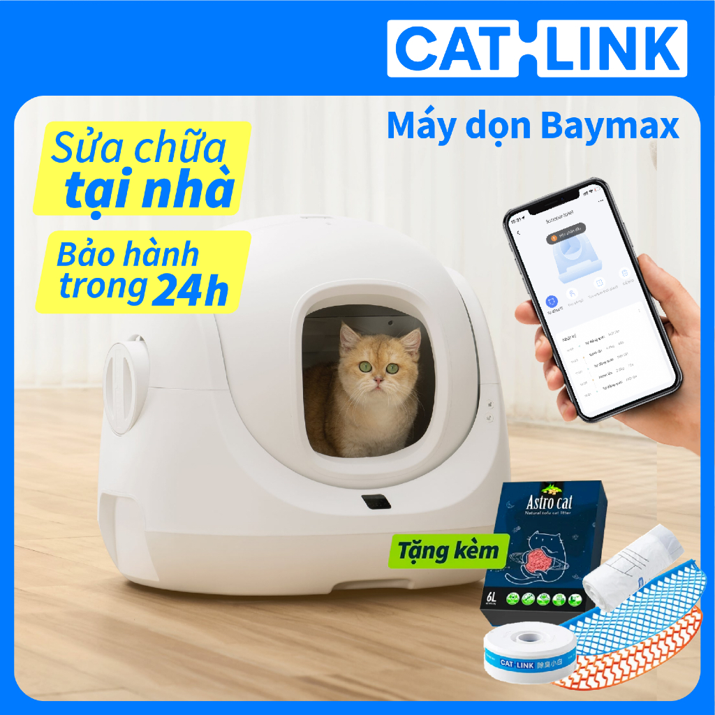 Máy dọn phân mèo CATLINK Baymax - Toilet mèo tự động | Shopee Việt Nam