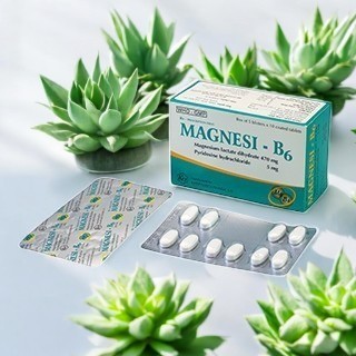 Magnesi B6 hộp 50 viên - Bổ sung magie và vitamin B6 giảm suy nhược ...