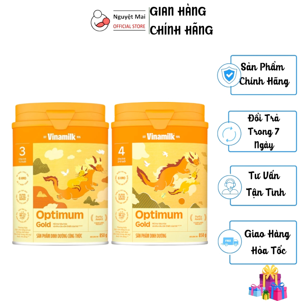 SỮA BỘT VINAMILK OPTIMUM GOLD 3/4 850G | Shopee Việt Nam