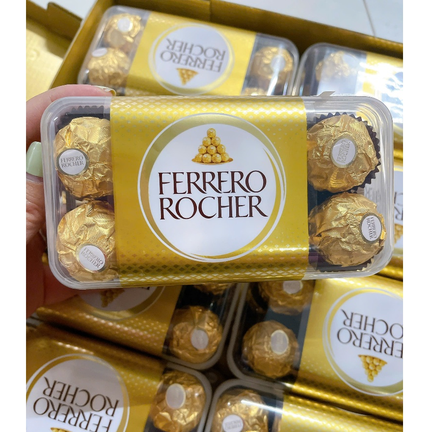 Socola Rocher Ferrero thơm ngon, nhân kem socola tan chảy, socola hạt ...