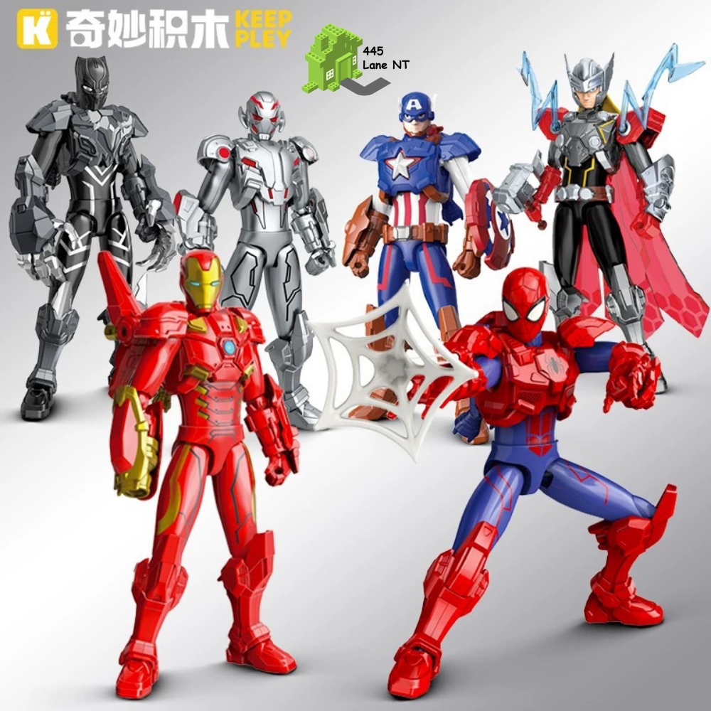 Keeppley Đồ Chơi Mô Hình Marvel Người Sắt Lắp Ráp Iron Man Người Nhện ...