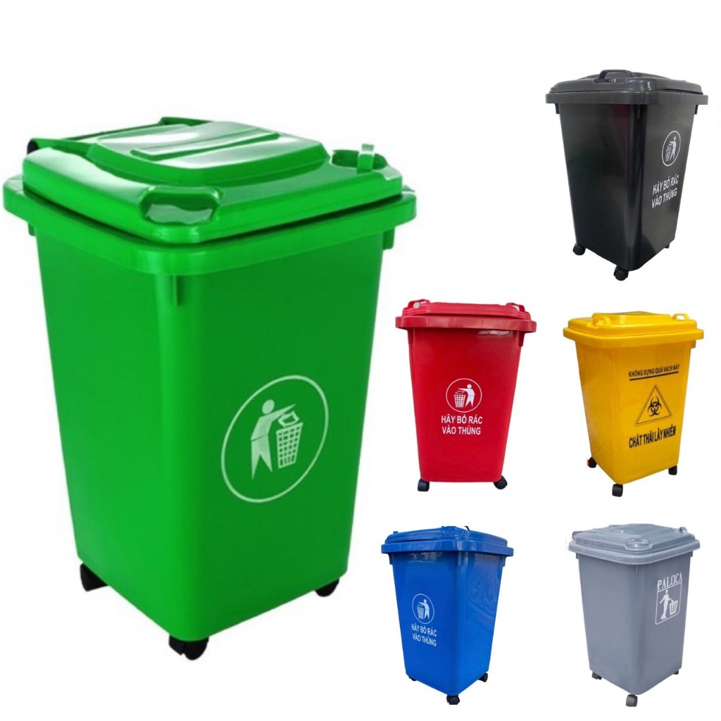 Thùng Rác, Thùng Rác Nhựa 60L , Thùng Rác Gia Đình, Thùng Rác Có Nắp ...