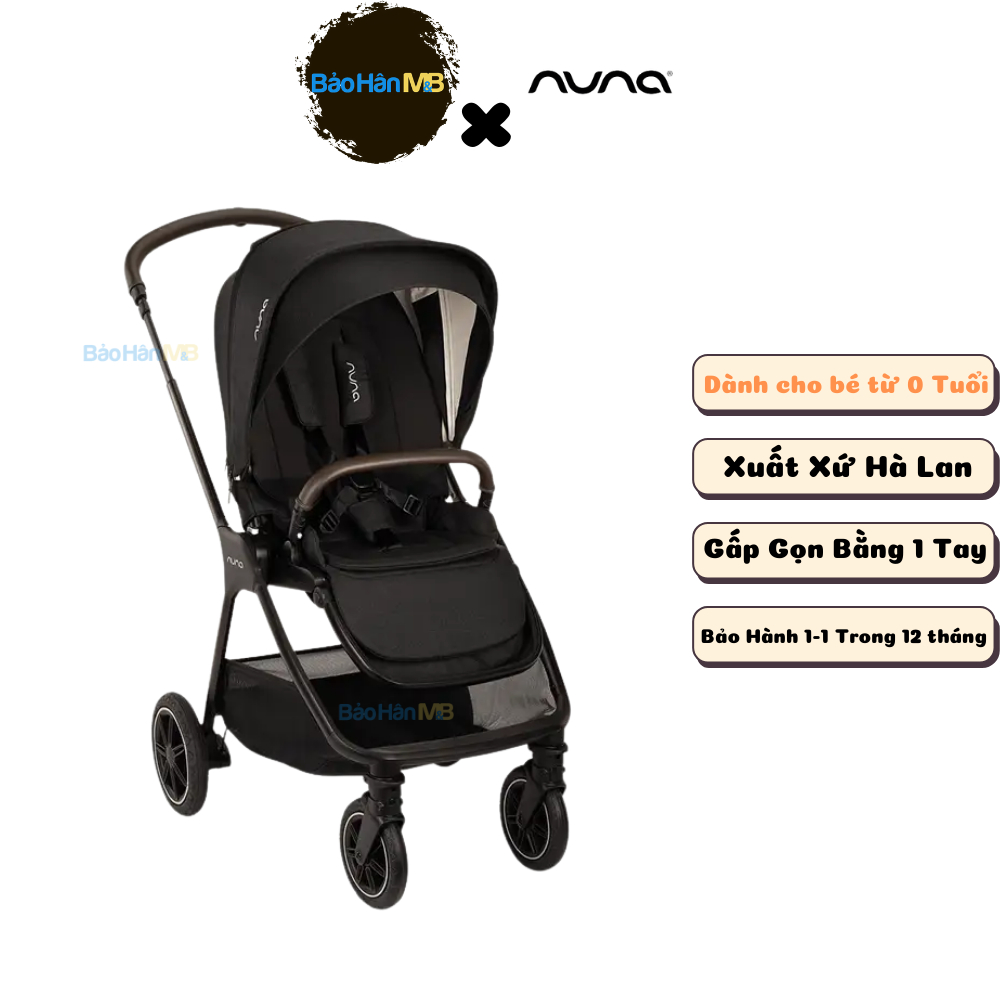 Xe đẩy 2 chiều gấp gọn cho bé NUNA TRIV NEXT- Tặng kèm Adapter và Màn ...