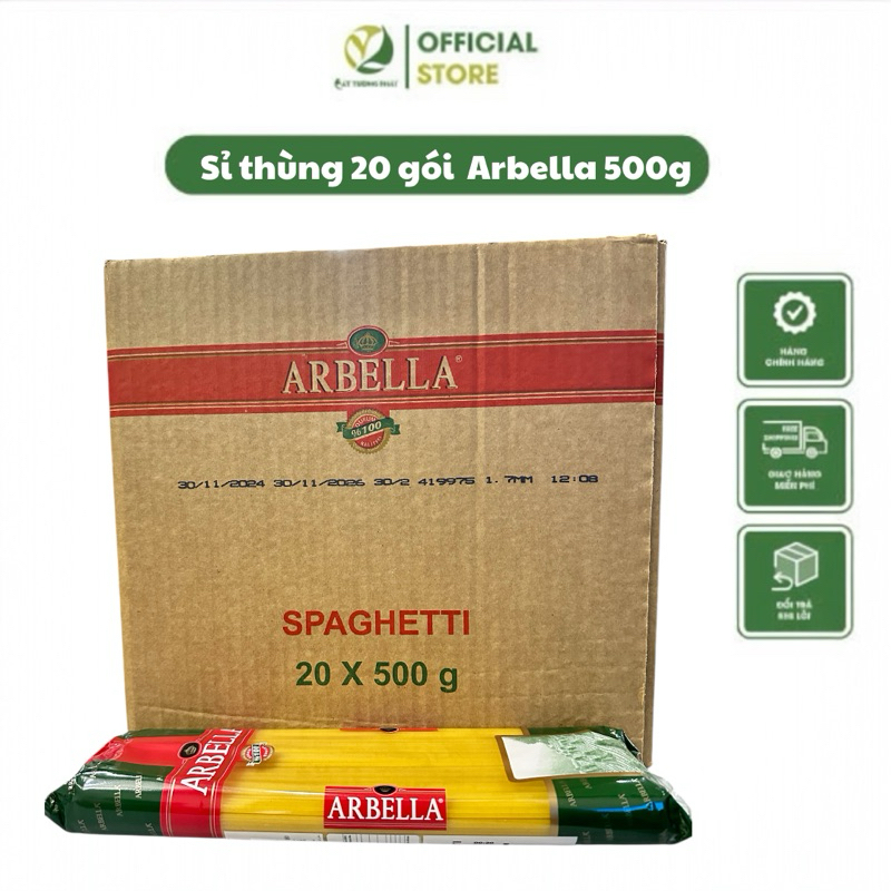 Sỉ thùng 20 gói mì spaghetti Arbella 500g, nhập khẩu hàng chất lượng ...