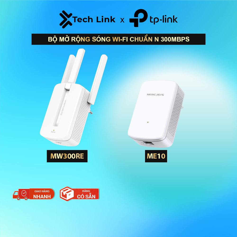 [Hỏa Tốc] Bộ Mở Rộng Sóng Wifi Mercusys MW300RE / ME10 Chuẩn N 300Mbps ...