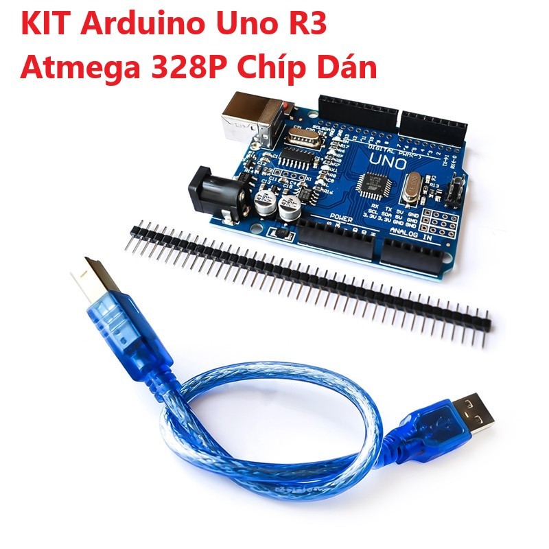 KIT Arduino Uno R3 Atmega 328P Chíp Dán Có Kèm Dây Cáp | Shopee Việt Nam