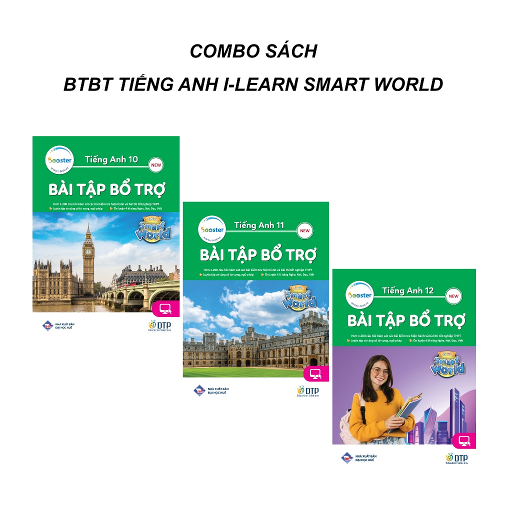 Sách - Dtpbooks - Combo sách bài tập bổ trợ tiếng anh I-learn Smart World THPT | Shopee Việt Nam