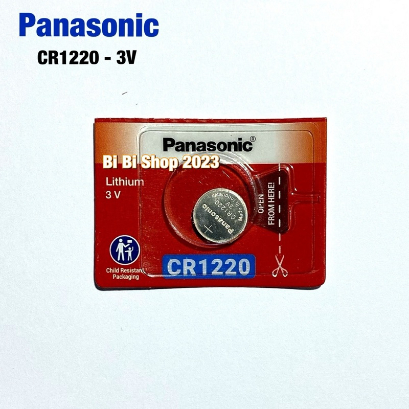 Pin CR1220 Panasonic 3V Lithium Chính Hãng Vỉ 1 Viên | Shopee Việt Nam