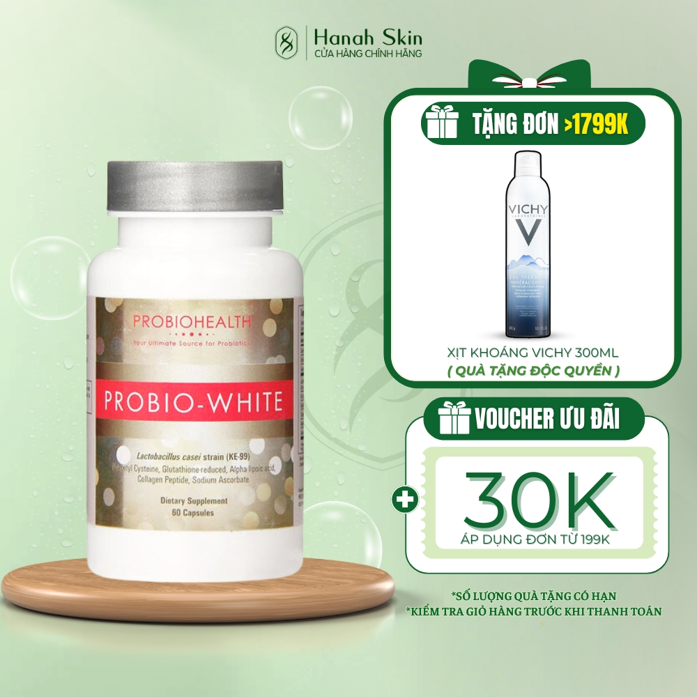 Viên uống trắng da men Vi sinh ProbioHealth Probio White - HANAH SKIN ...